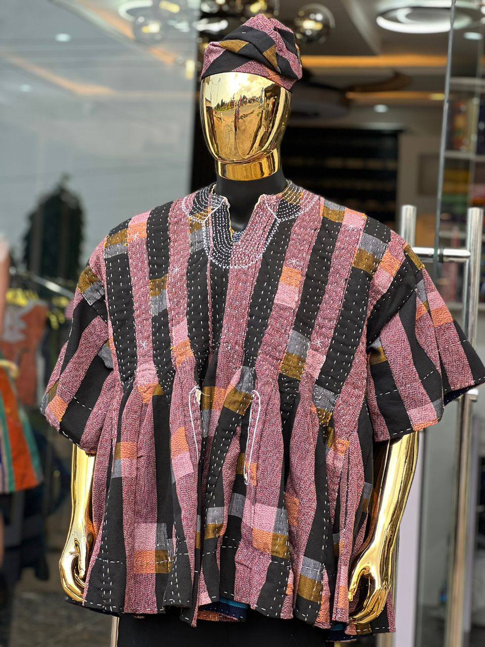 Ghanaian Batakari / Fugu – Grida Kente | Smock And Afrofabrics
