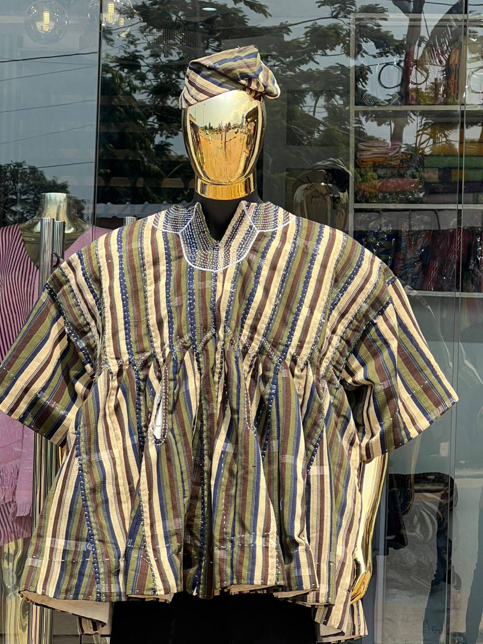 Ghanaian Batakari / Fugu – Grida Kente | Smock And Afrofabrics