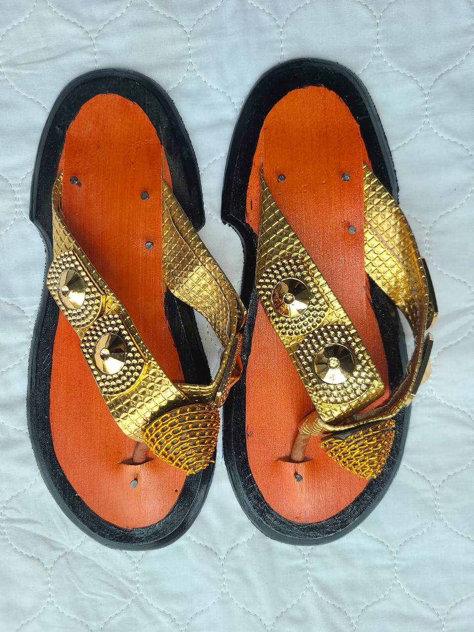 Traditional Ahenema Slippers – Grida Kente | Smock And Afrofabrics